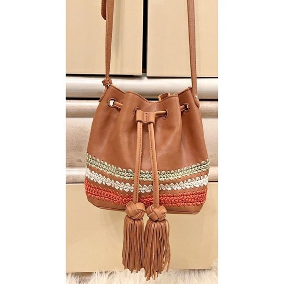 The Sak | Bags | The Sak Sayulita Bohemian Tan Leather Drawstring ...